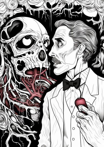 The Tell-Tale Heart Edgar Allan Poe Coloring Page