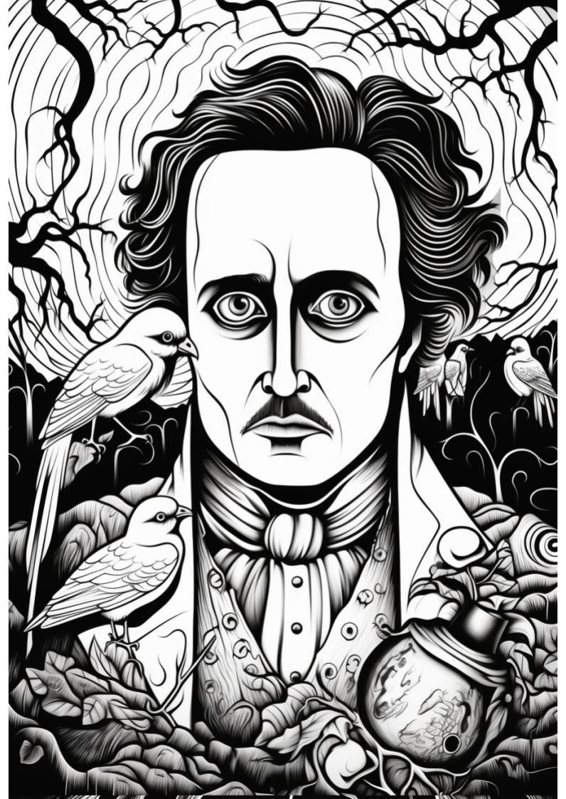 poe coloring sheets
