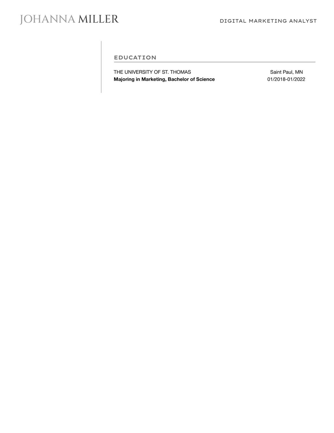 Modern Student Resume Google Docs Template: Professional & ATS Friendly