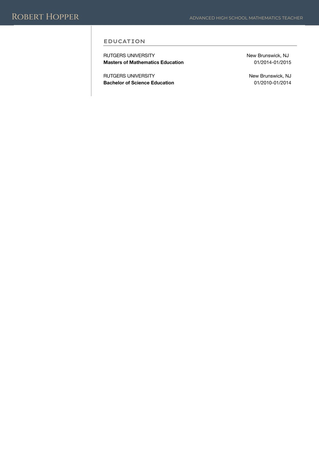 Premium Teacher Resume Google Docs Template: Professional & ATS Friendly