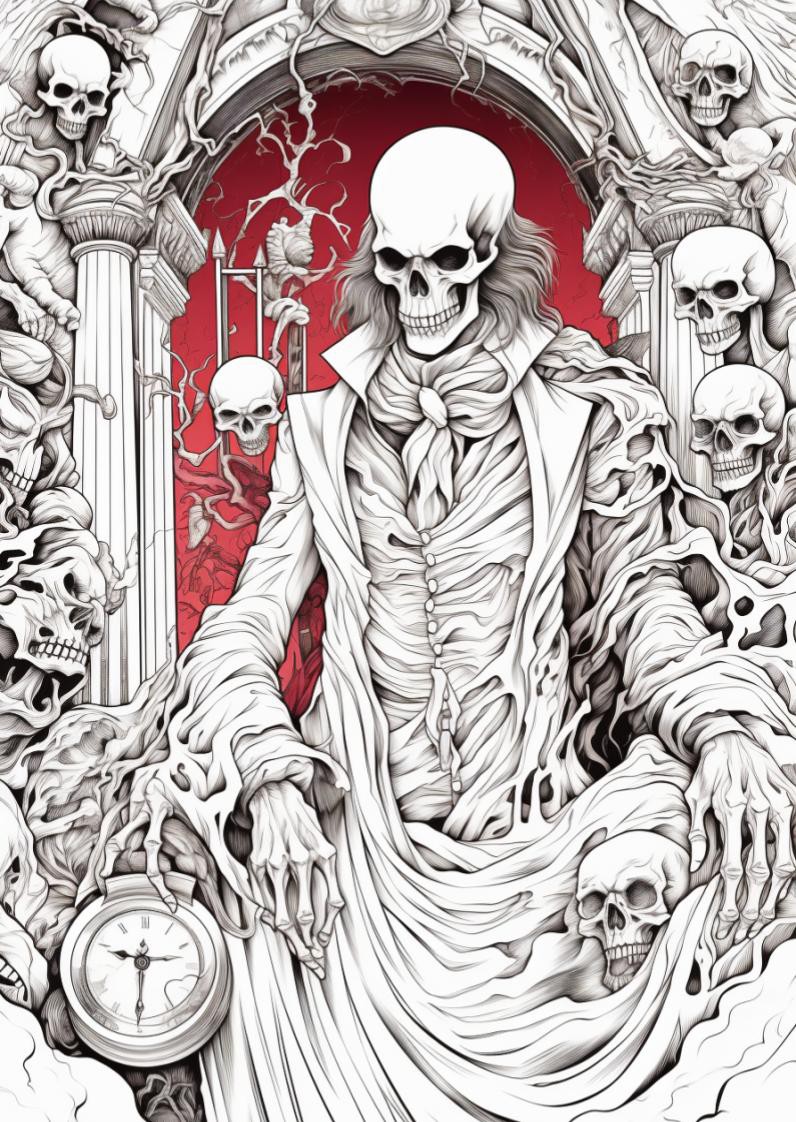 red death coloring pages
